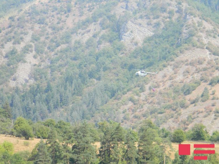Azərbaycan yanğınsöndürənləri Gürcüstanda — Fotolar