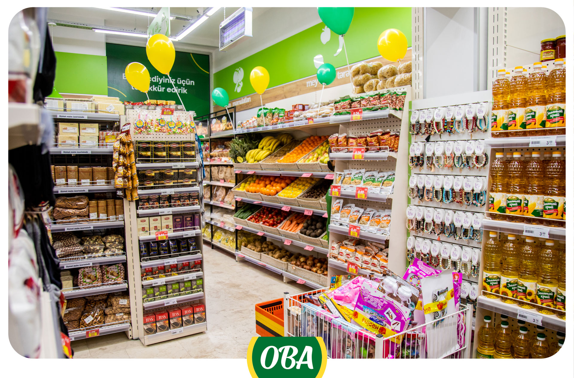 “OBA” marketlər şəbəkəsi 5 yaşını qeyd edir