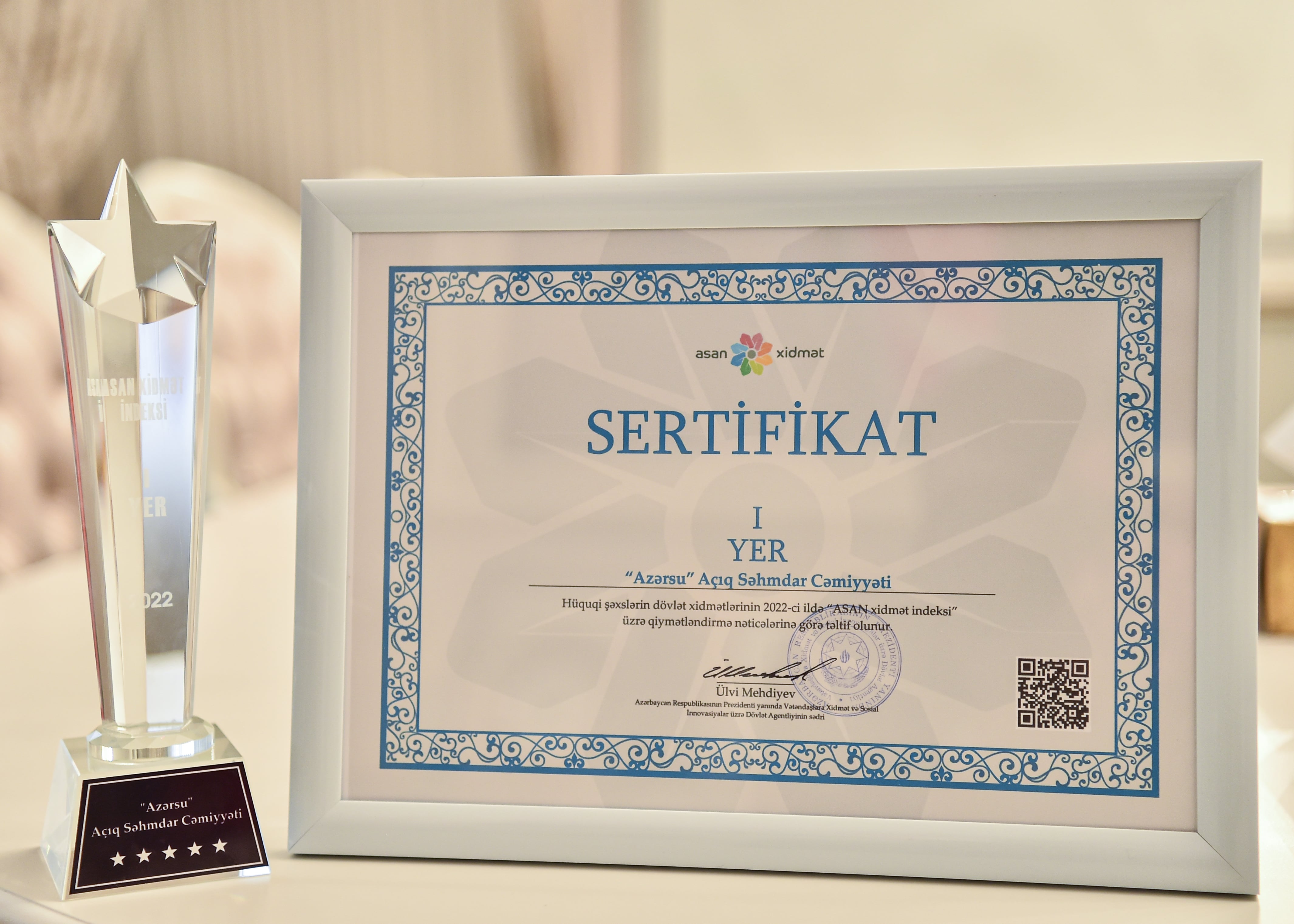 “Azərsu” ASC 1-ci oldu